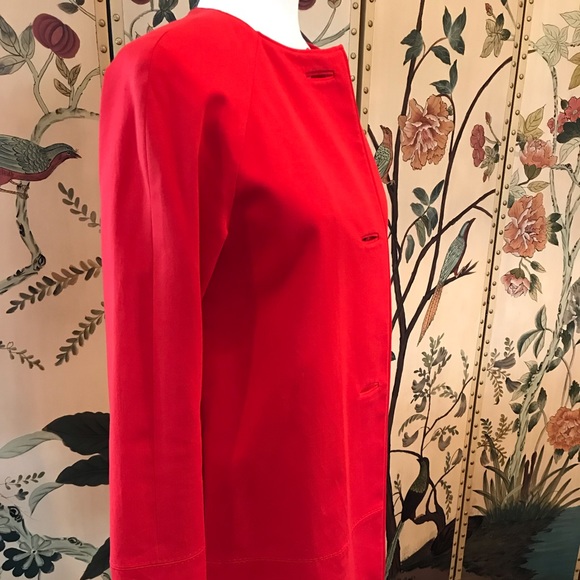 kate spade | Jackets & Coats | Kate Spade Trench Red Button Raincoat ...